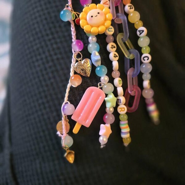 2pc or 10pc Colorful Popsicle Charms - Pastel Pink Charm -ombre ...