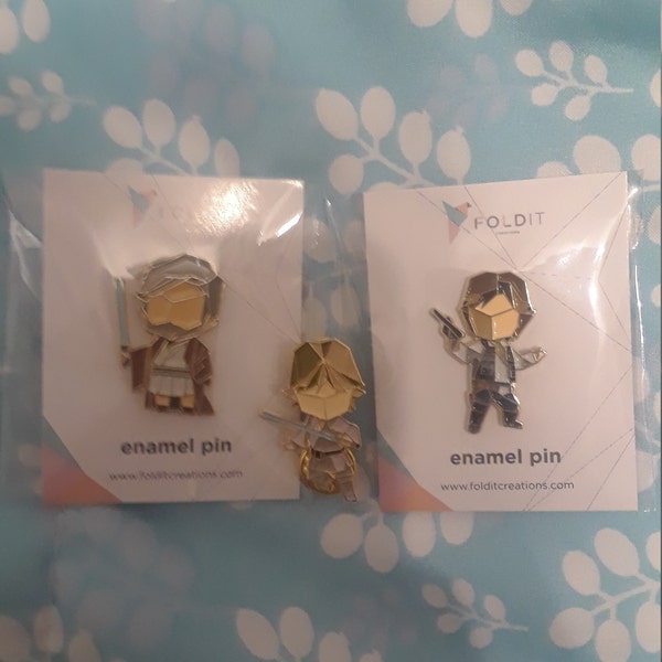 Luke Skywalker Origami Pin, Star Wars Gift, Nerd Gift, Geek Gift - Etsy