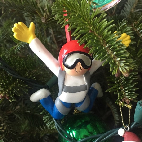 Personalized Sky Diving Christmas Ornament/ Cake Topper - Etsy