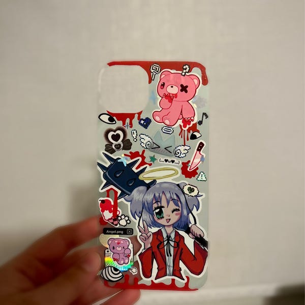 Pink Strawberry Cupcake Anime Girl Waterproof Vinyl Sticker Pack ...