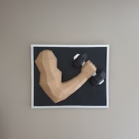 Basketball Wall 3D Papercraft DIY Paper Sculpture Paper Model Pattern ...