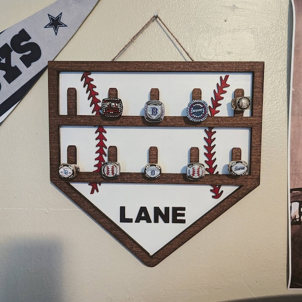 Baseball Ring Display - Softball Ring Display - Little League Ring ...