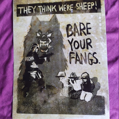 WOLVES FLYER W.L.F the Last of Us Part II, High Quality Fanmade - Etsy