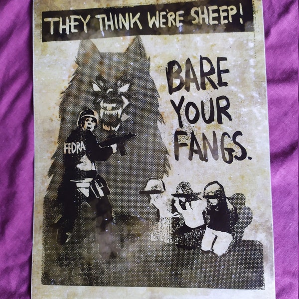 WOLVES FLYER W.L.F the Last of Us Part II, Fanmade - Etsy