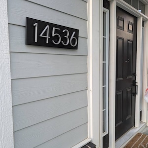 Gold House Number Sign, Vertical Address Plaque, New Home Gift ...