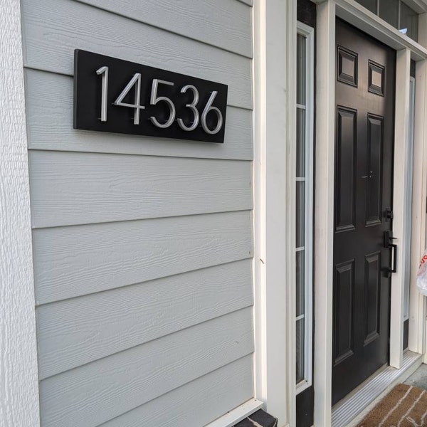 Address Sign for House, Horizontal Address Plaque, New Home Sign, House ...