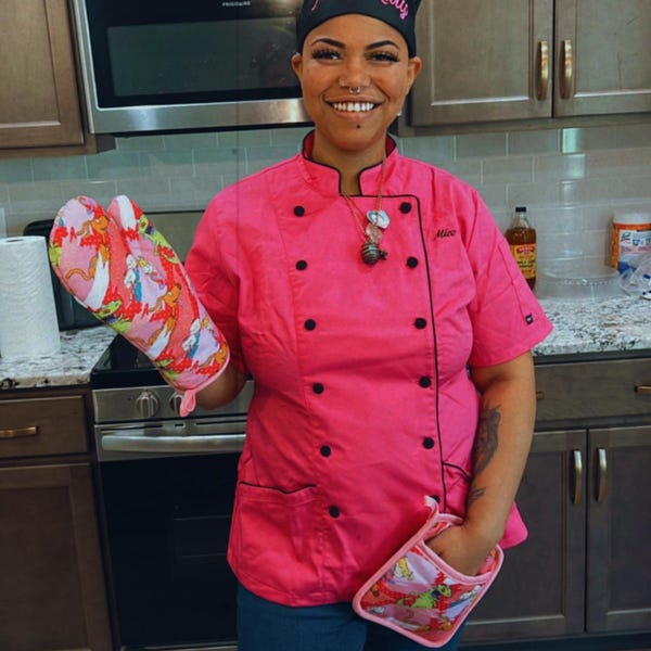 Custom Pink Chef Coat - Personalized With Embroidery, Detailed Piping ...