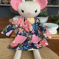 Mouse Sewing Pattern PDF make a Cloth Mouse Doll / Stuffed Animal Toy ...