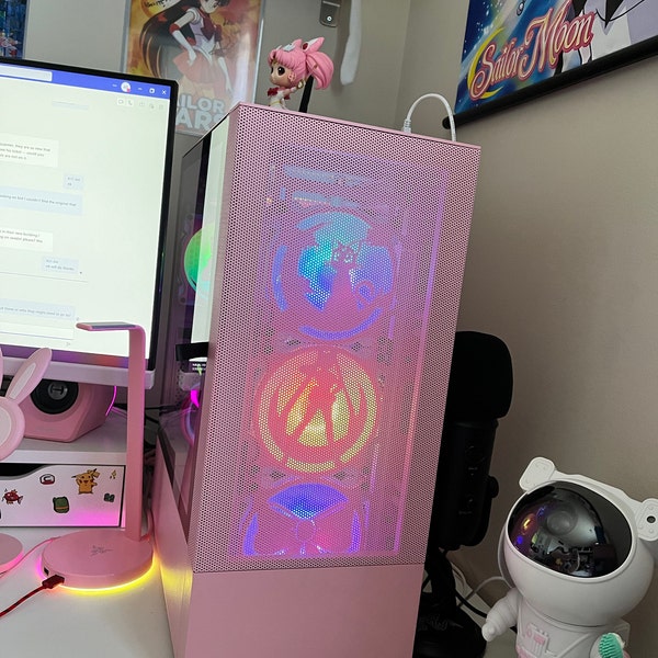 Crescent Moon Cat Gaming Computer Fan Shroud / Grill / Cover - Custom ...