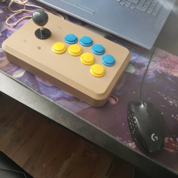 SANWA 12-button Arcade Stick With Pico Fighting Board - Etsy