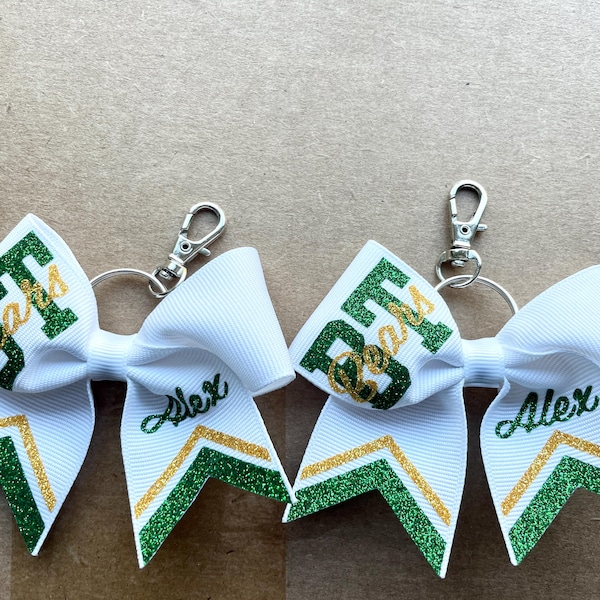 Lettering in Cheer- Cheer Bow (collegiate Style) - Etsy