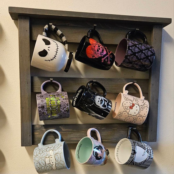 Coffee Cup Holder | Large Mug Rack | Coffee Bar | Coffee Cup Storage ...