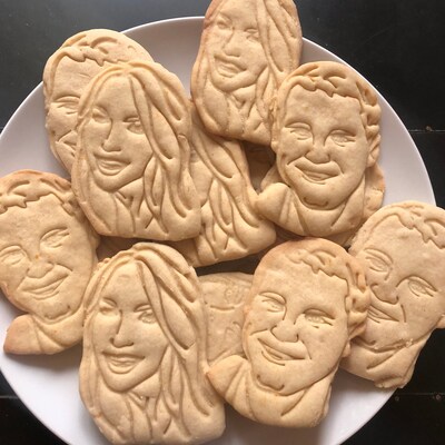 Custom Portrait Gift Personalized Face Cookie Cutter Pastry Fondant ...