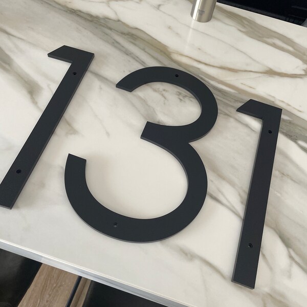 12 Inch Modern House Numbers Letters - Etsy