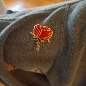 Rose Resilience Enamel Lapel Pin - Etsy