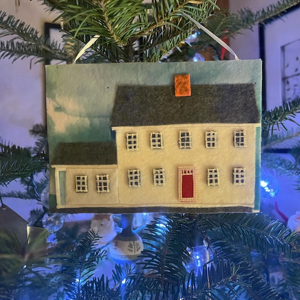Christmas Houses Felt Ornament - Etsy