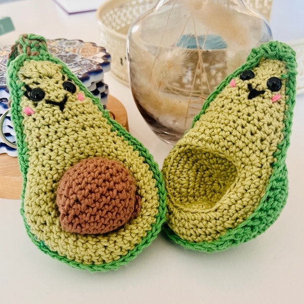 AVOCADO Crochet Pattern PDF - Crochet Avocado Pattern. Amigurumi ...