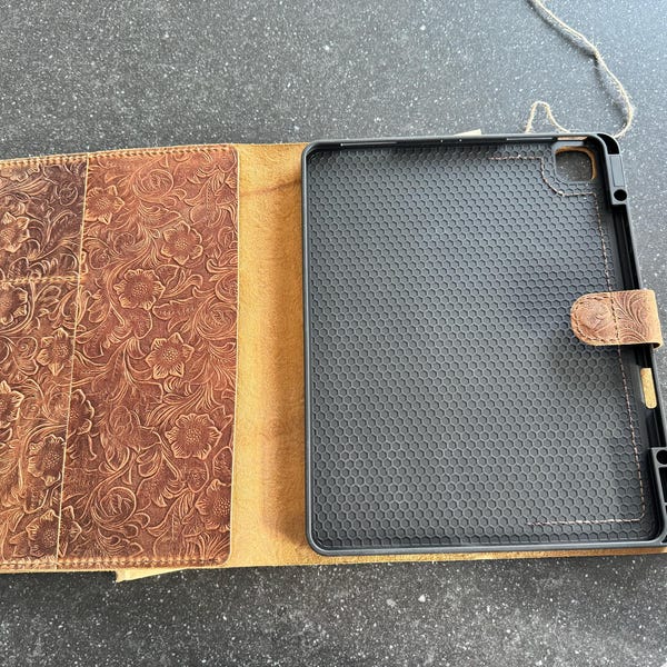Personalized Leather Microsoft Surface Pro X / 7 Case, Leather Case for ...