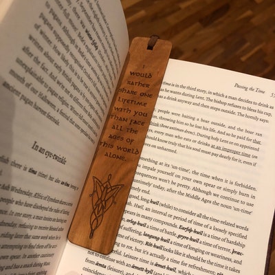 Laser Engraved Wooden Bookmark always Take the Scenic Route - Etsy