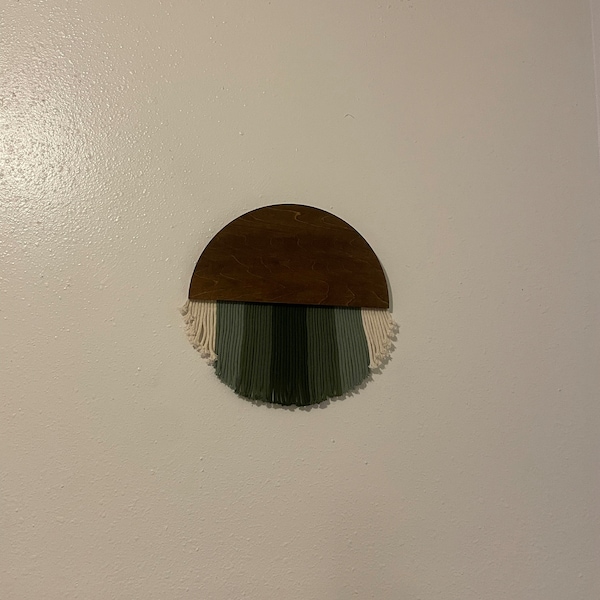 Half Moon Wall Hanging, Fiber Wall Art, Minimalist Artwork, Home Office ...