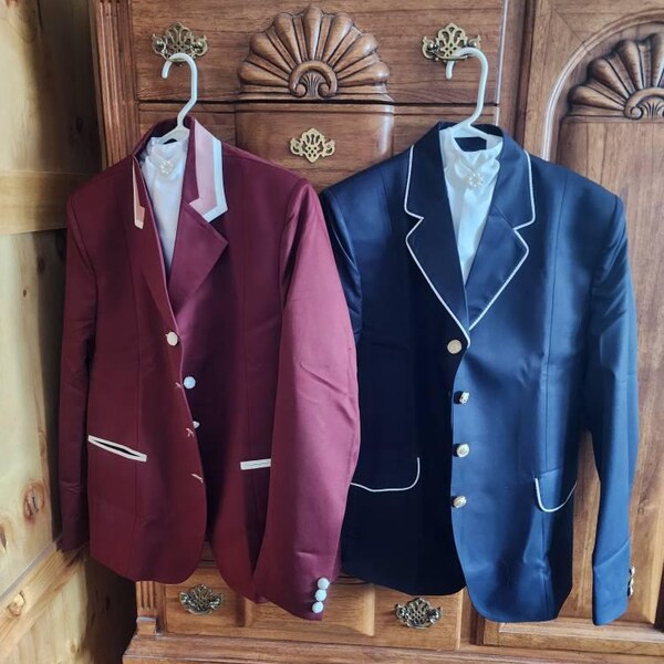 Grey & Black Western Show Jacket , Rodeo Queen Horse Riding Jacket ...