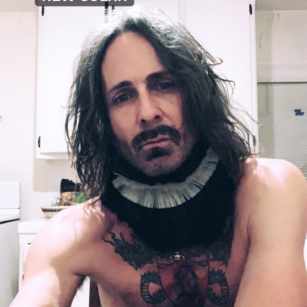 Vintage Pink Tulle Clown Ruffle Collar in Layers, Unique Costume Neck ...