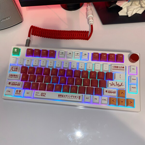 Eva Unit-02 Keycap Set, Cherry Profile, PBT, Cherry MX Stem, Dye-sub ...