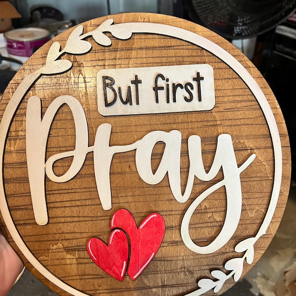 But First Pray Faith / Christian / Catholic / Religious Tiered Tray ...