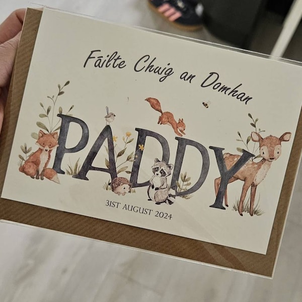 Irish Language 5 Pack Illustrated Christmas Card, Irish Post Box Theme ...