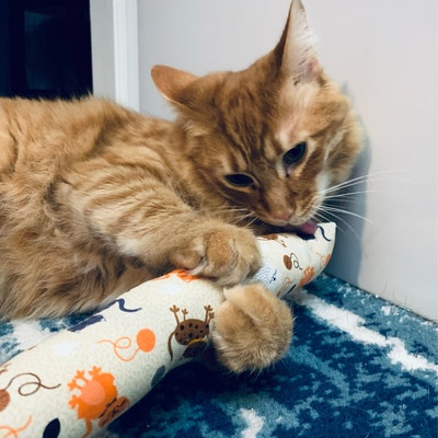 Felt Green Lizard Kick Stick Catnip Cat Toy Handmade - Etsy