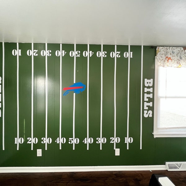 NFL Football Field Wall Complete Kit #2 DIY Customized Football Decals ...