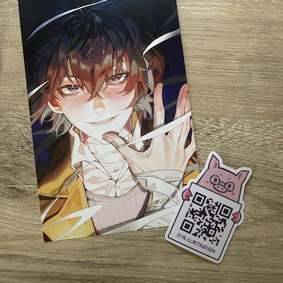 FREE SHIPPING Chuuya Nakahara Poster Bungo Stray Dogs Fan Art - Etsy