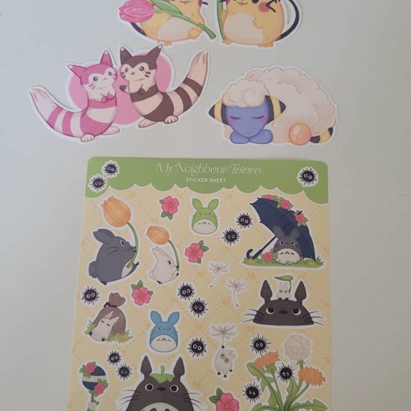 Cute Cat Dango and Tanghulu Strawberry Stickers Kawaii Food Vinyl ...