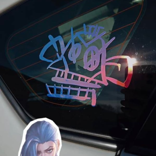 Jinx Graffiti Arcane League of Legends Shirt - Jinx Vi Arcane Shirt ...