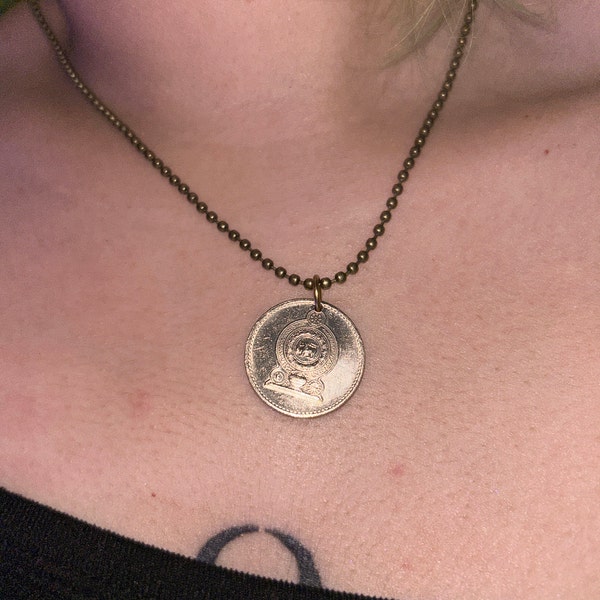 1966 Israel Asimon Telephone Token Coin Pendant Necklace Jewish Rotary ...