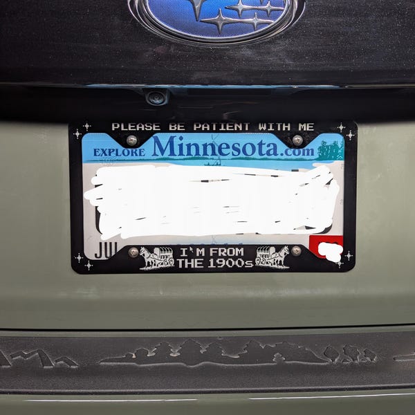 Funny License Plate Frame, From the 1900s, 80s 90s Kids, Millennial ...
