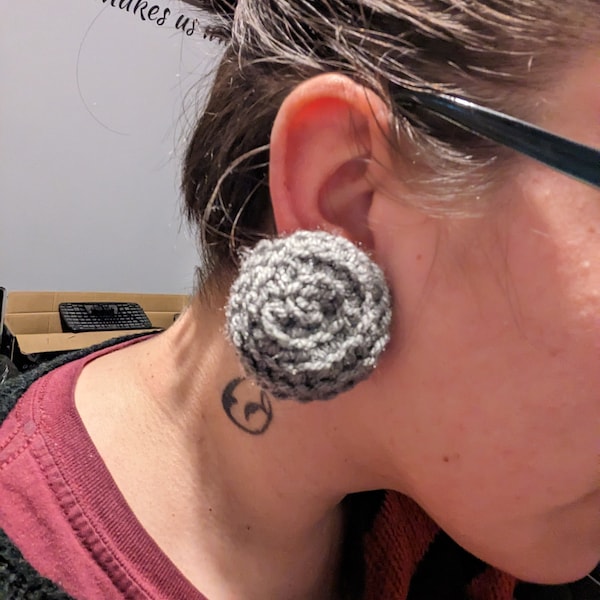 Crocheted Plug Mittens / Lobe Gloves / Ear Sweaters Made to Your ...