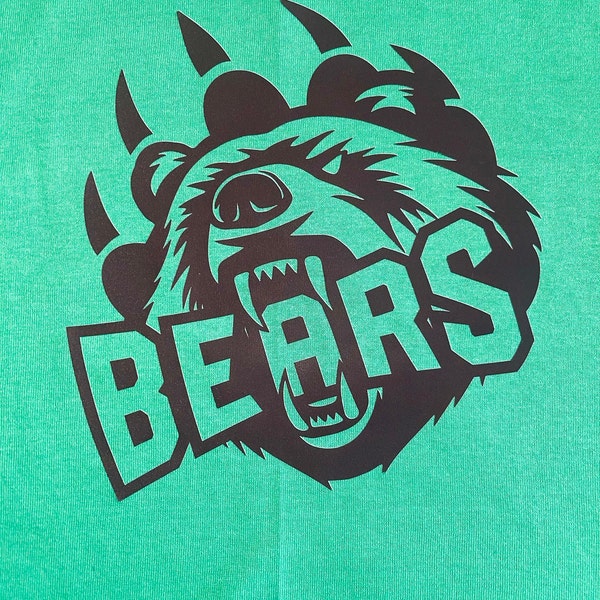 Bears School Spirit, Cutting Template, Svg, Png, Eps, Dxf, Jpg Files ...