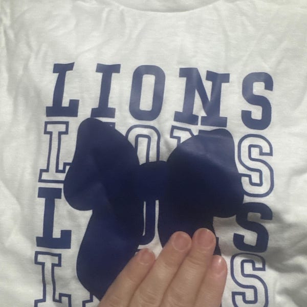 Personalized Team Mascot Bow T-shirt | Coquette Bow School Spirit Shirt ...