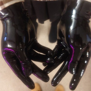 PREMIUM Latex Gloves Purple Opera Long Length Unisex 1108 FREE SHIPPING ...