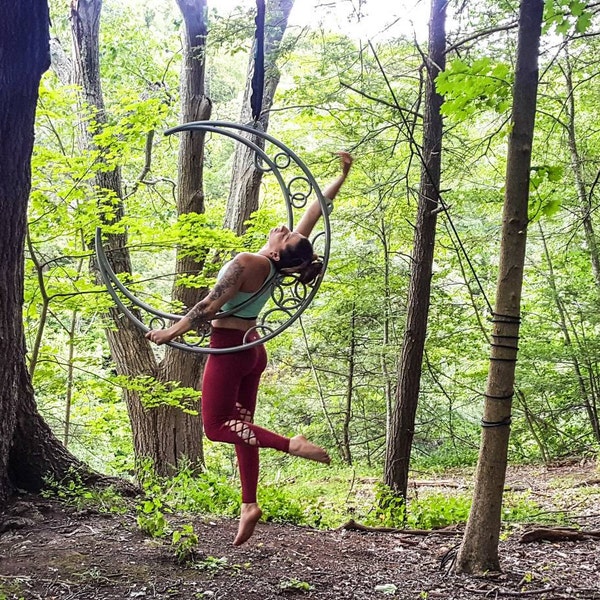 Aerial Hoop, Moon Lyra Stainless Steel - Etsy Canada