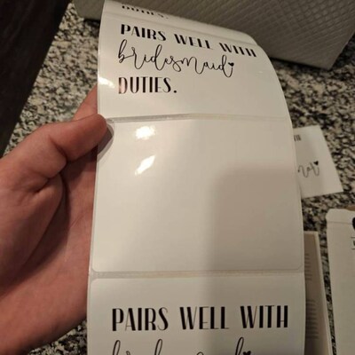 Bridesmaid and Maid of Honor Proposal Labels, Wine and Champagne Labels ...