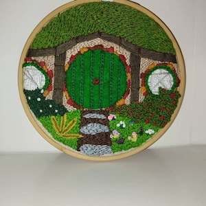 Hobbit House Embroidery Template, Digital Download, Lord of the Rings ...