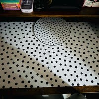 Half Circle Print Desk Mat, Aesthetic Desk Accessory, Cute Workspace ...