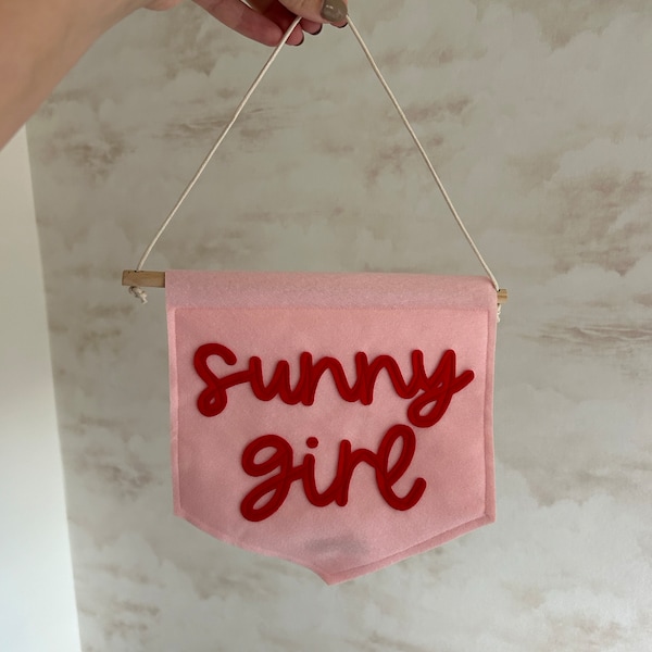 Girls Rule Mini Felt Nursery Wall Banner Girls Bedroom Decor - Etsy