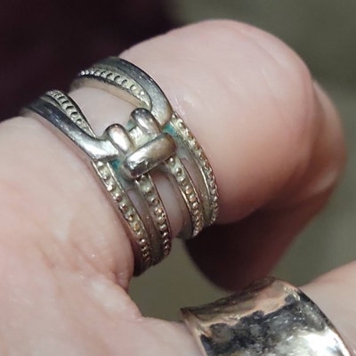 18k GOLD Plated Thumb Ring-chunky Dainty Ring for Women-open Adjustable ...