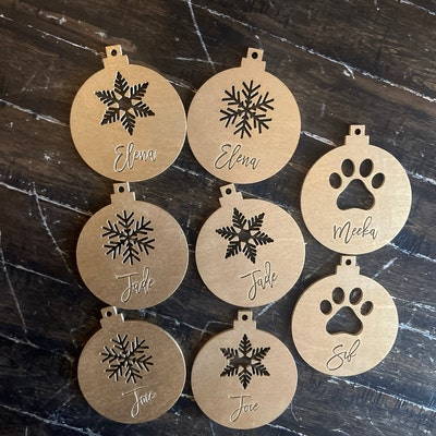 Silver Wooden Names Custom Names Laser Cut Names Silver - Etsy