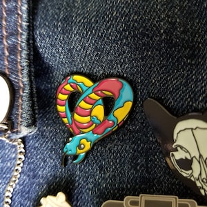 Pansexual Pride Noodle Cute Enamel Pin in Pan Pride Flag - Etsy