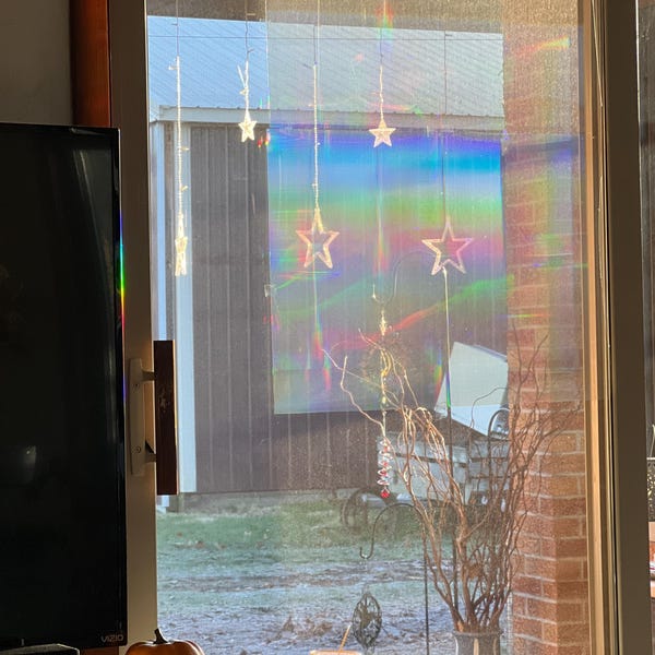 Rainbow Window Do-it-yourself Suncatcher - Diffraction Grating Film ...