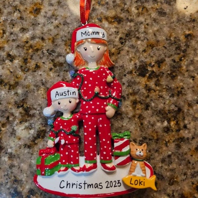 Lost a Tooth Girl With Brown Hair Christmas Ornaments Dentist Loosing ...